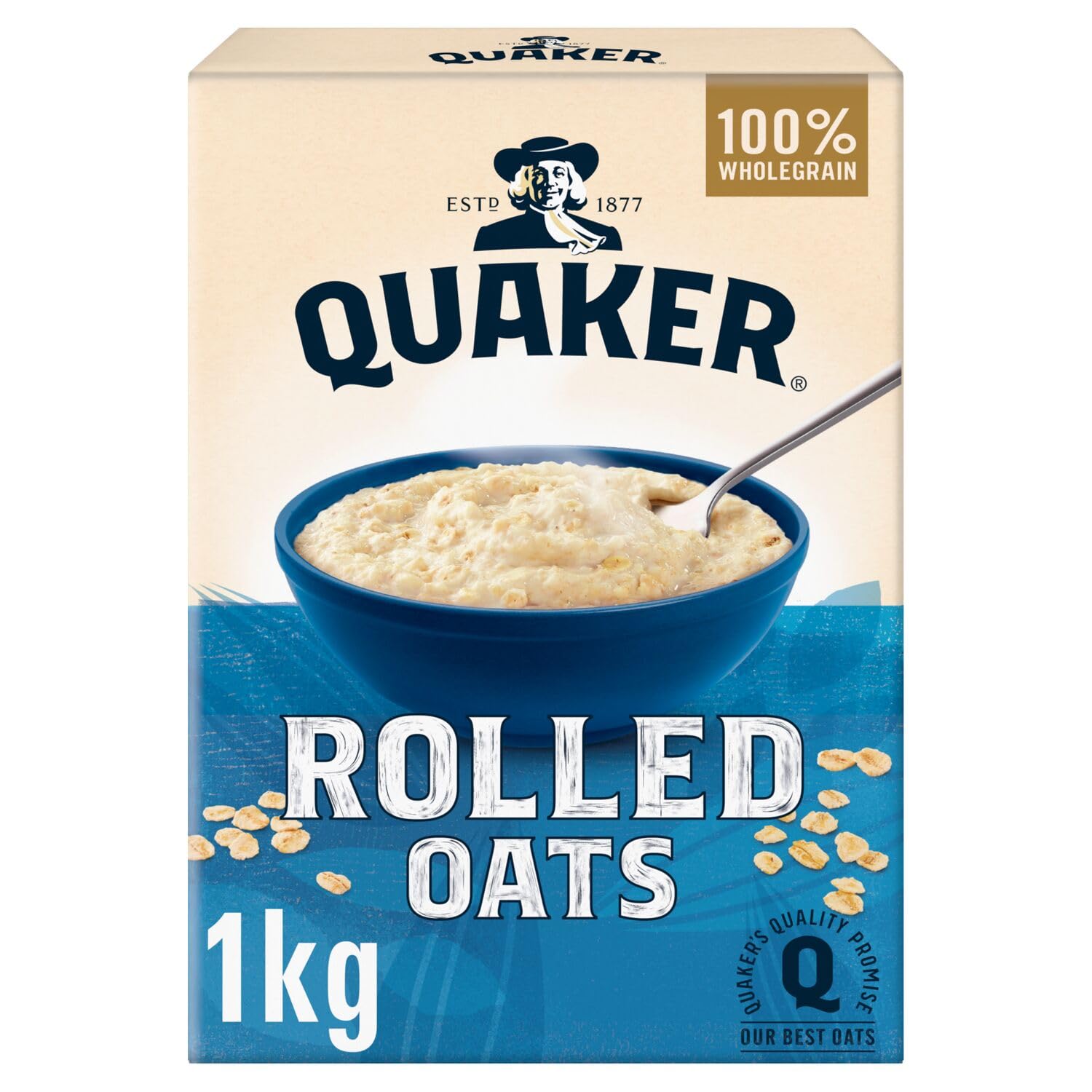 Quaker Porridge Oats Wholegrain 1kg – Fiveways Deliver Inkersall